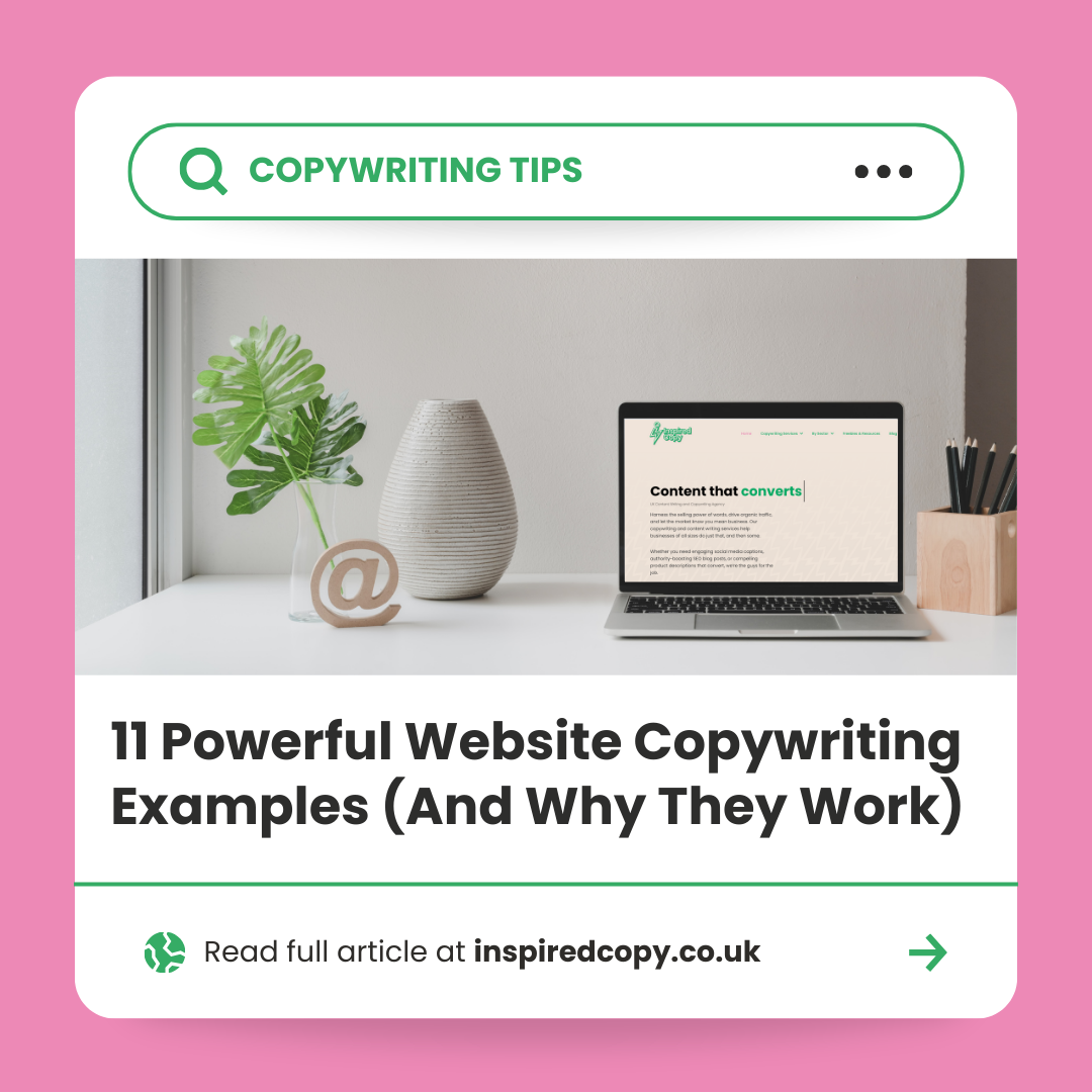 11 Powerful Website Copywriting Examples (And Why They Work)